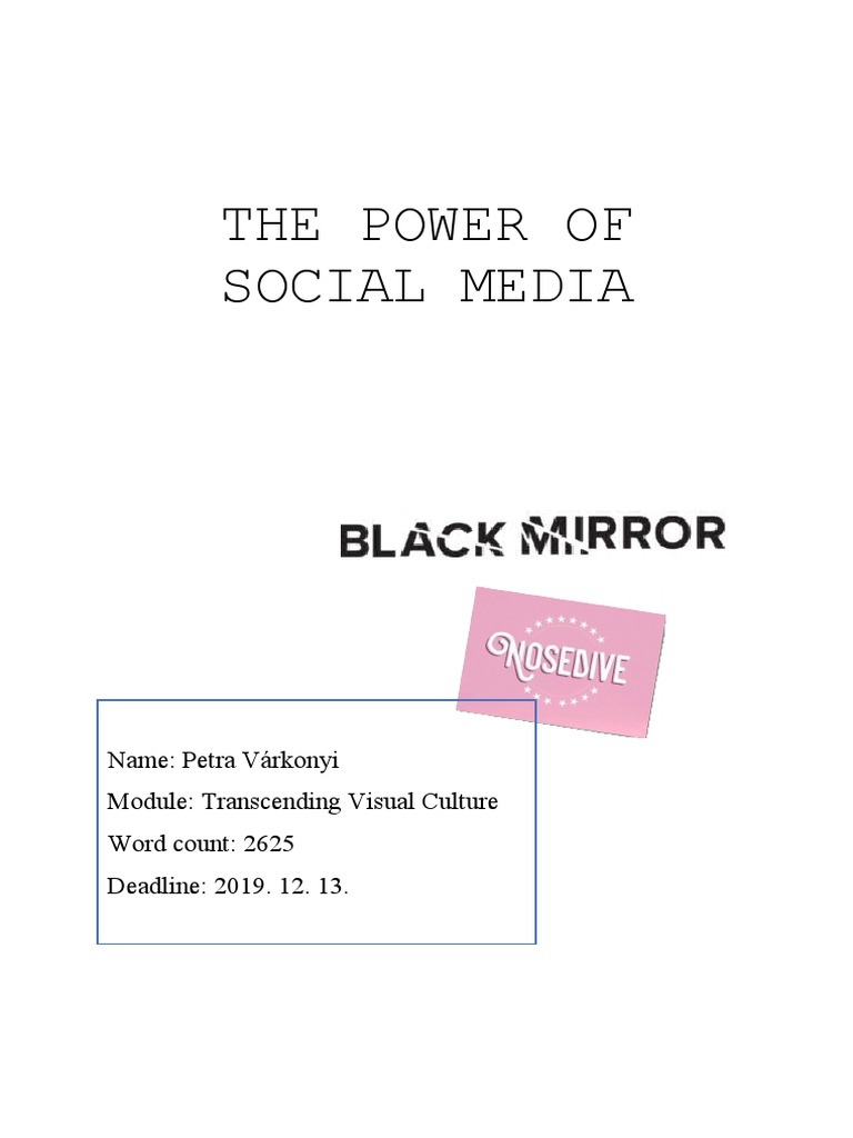 The Power of Social Media | PDF | Social Media | Popular Culture ...