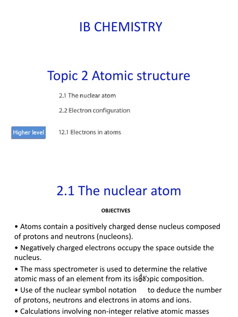 Atomic Structure & Electron Config | PDF | Electron Configuration | Proton