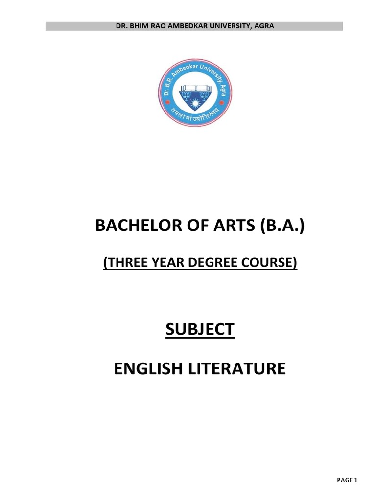 B.A. (English Literature) | PDF | English Literature | Poetry