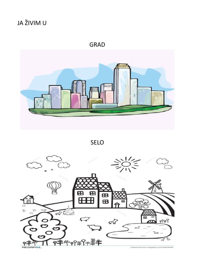 Radni List Selo I Grad | PDF