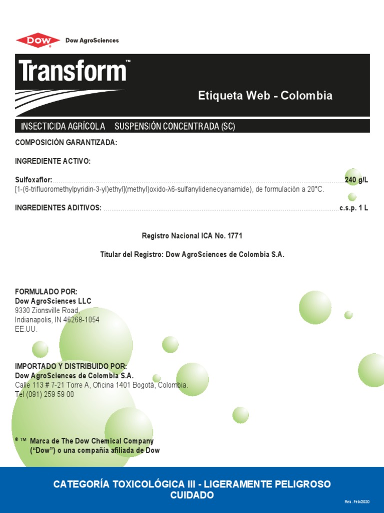Transform Etiqueta Web 2019 Colombia | Descargar gratis PDF | Agua ...
