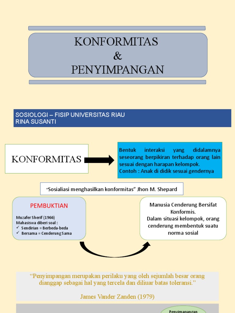 Konformitas Dan Penyimpangan | PDF