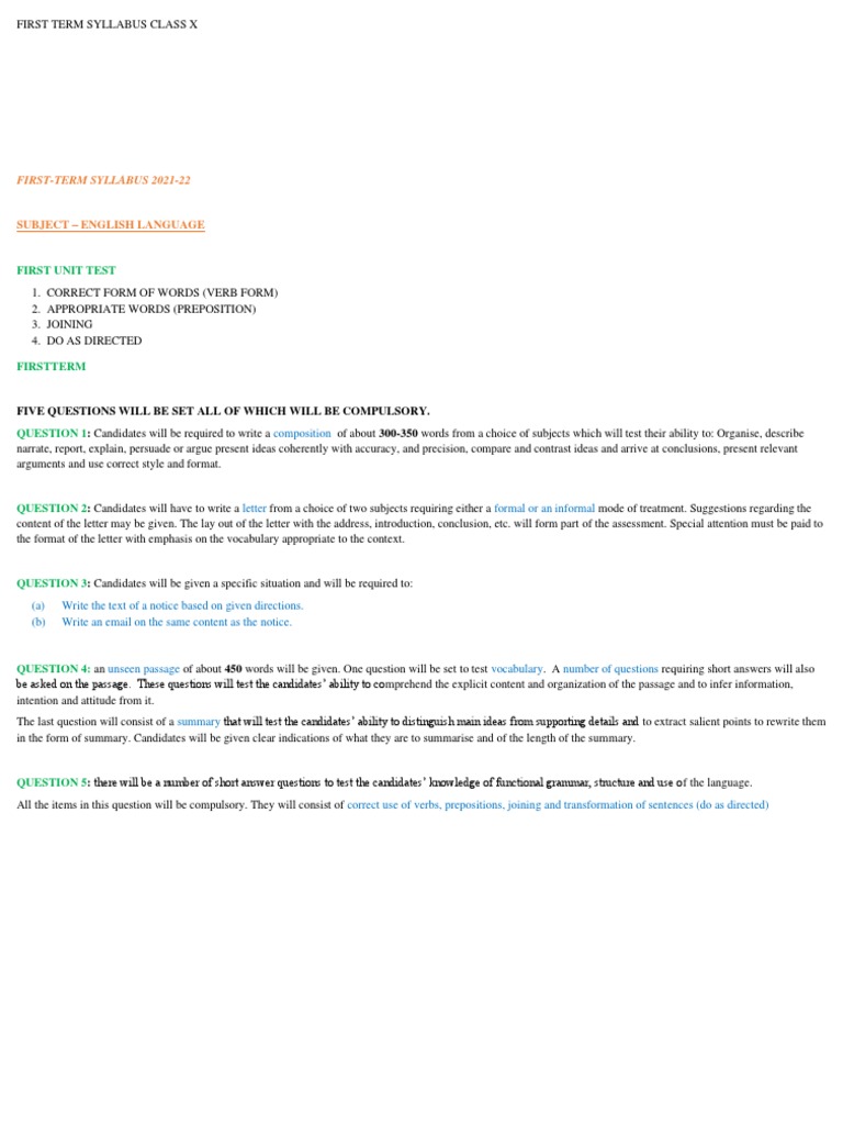 Class - 10-Syllabus | PDF | Demand | Supply (Economics)