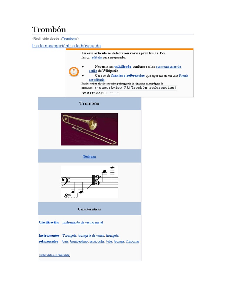El trombón: historia y características de este instrumento de viento ...