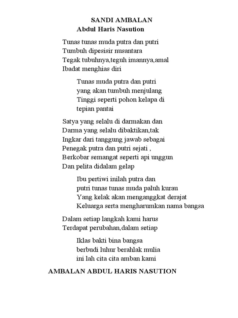 Sandi Ambalan Pramuka | PDF