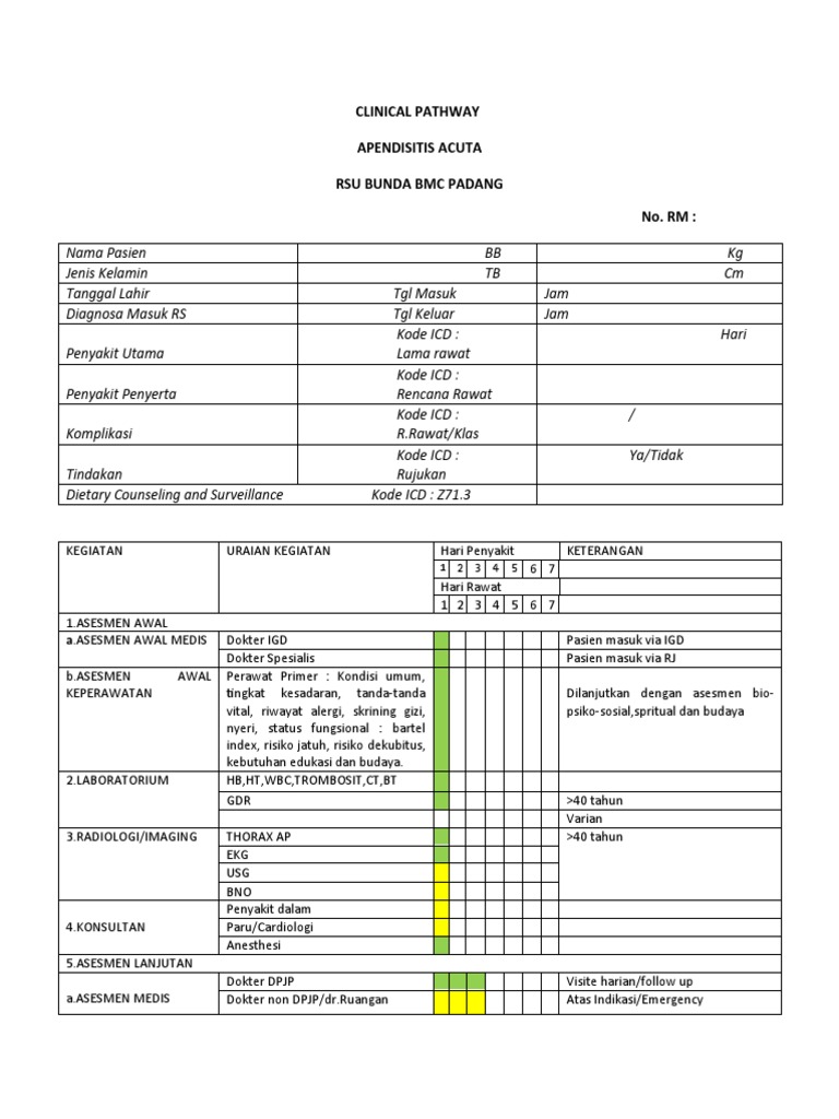 CP Apendisitis Akut Bunda BMC Padang | PDF
