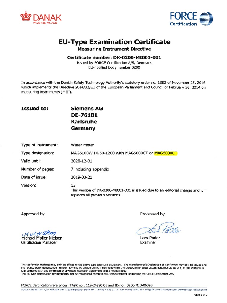 Mag6000 Mid | Download Free PDF | Inductor | Flow Measurement