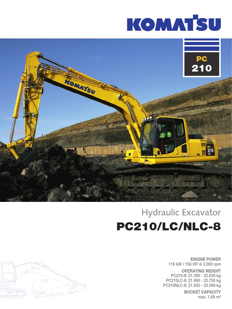PC210/LC/NLC-8: Hydraulic Excavator | PDF | Engines | Diesel Engine
