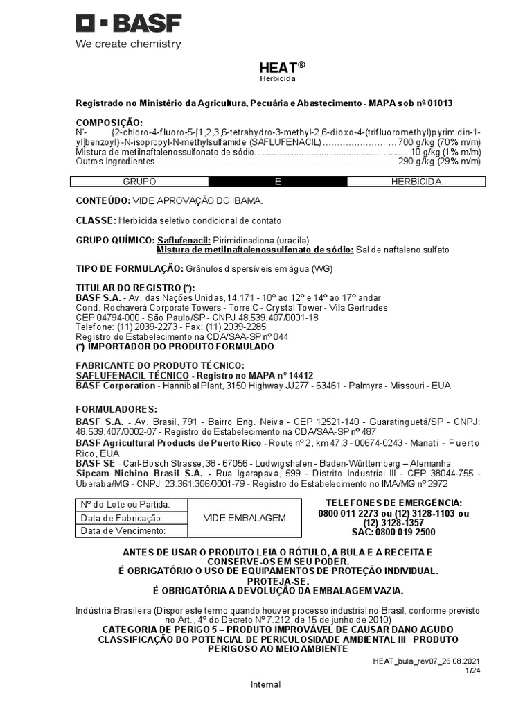 HEAT Bula Rev07 26-08-21 | PDF | Batata | Enzima