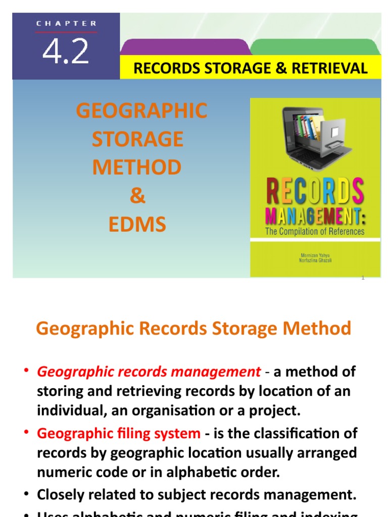 CH 4.2 Geographic-1 | PDF | Records Management | Geographic Information ...