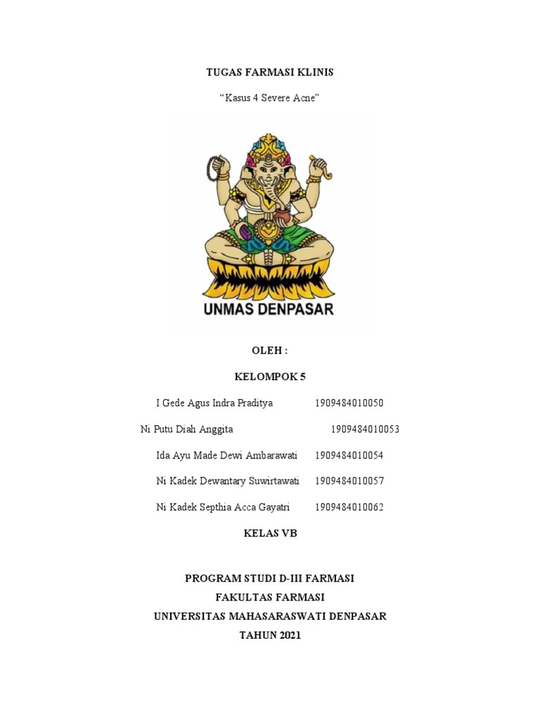 Kasus 4 Severe Acne Revisi Pdf Sains And Matematika