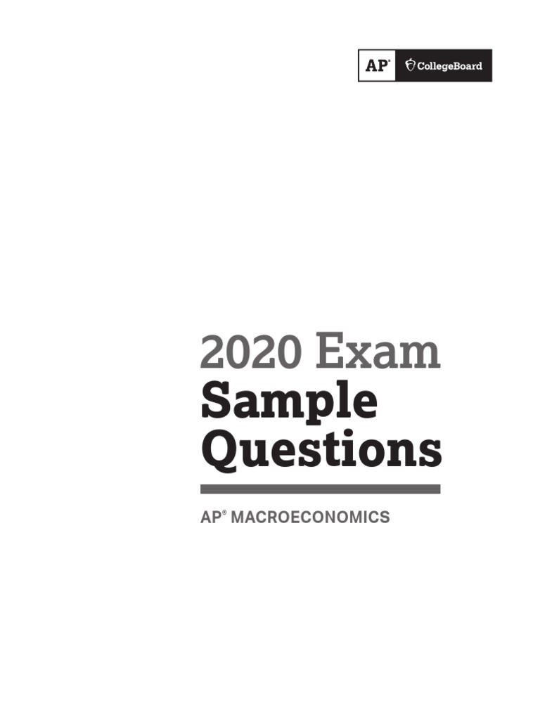 Ap 2020exam Sample Questions Macroeconomics | PDF | Macroeconomics ...