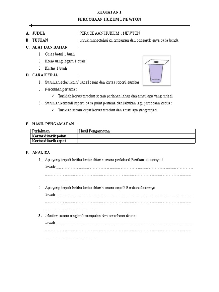 Lks Hukum 1 Newton Kelembaman | PDF | Ilmu Sosial | Seni