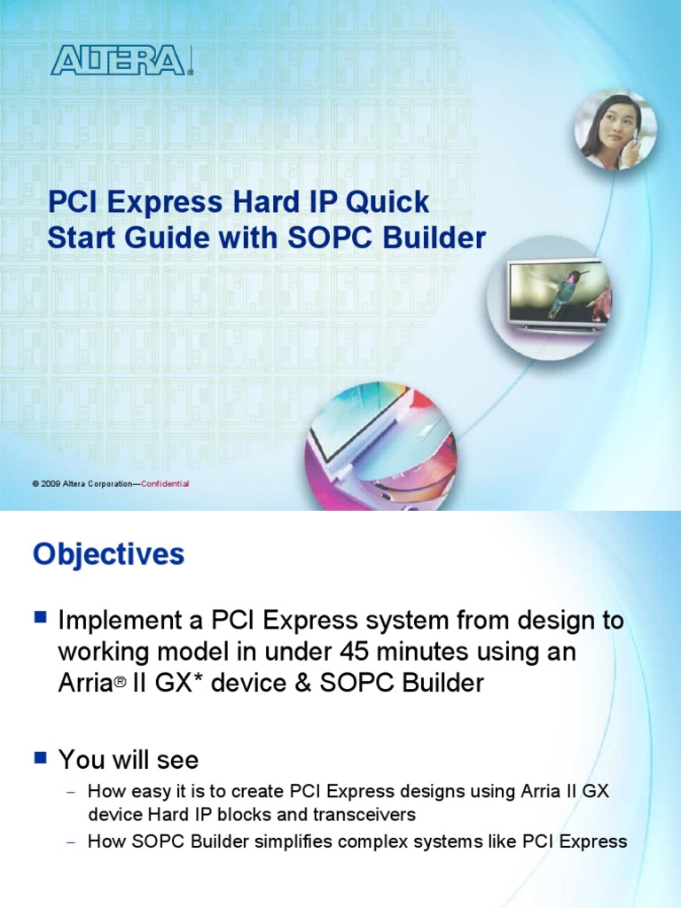 Media - Altera - PCI Express Hard IP Quick Start Guide With SOPC Builder (FAE Certification ...
