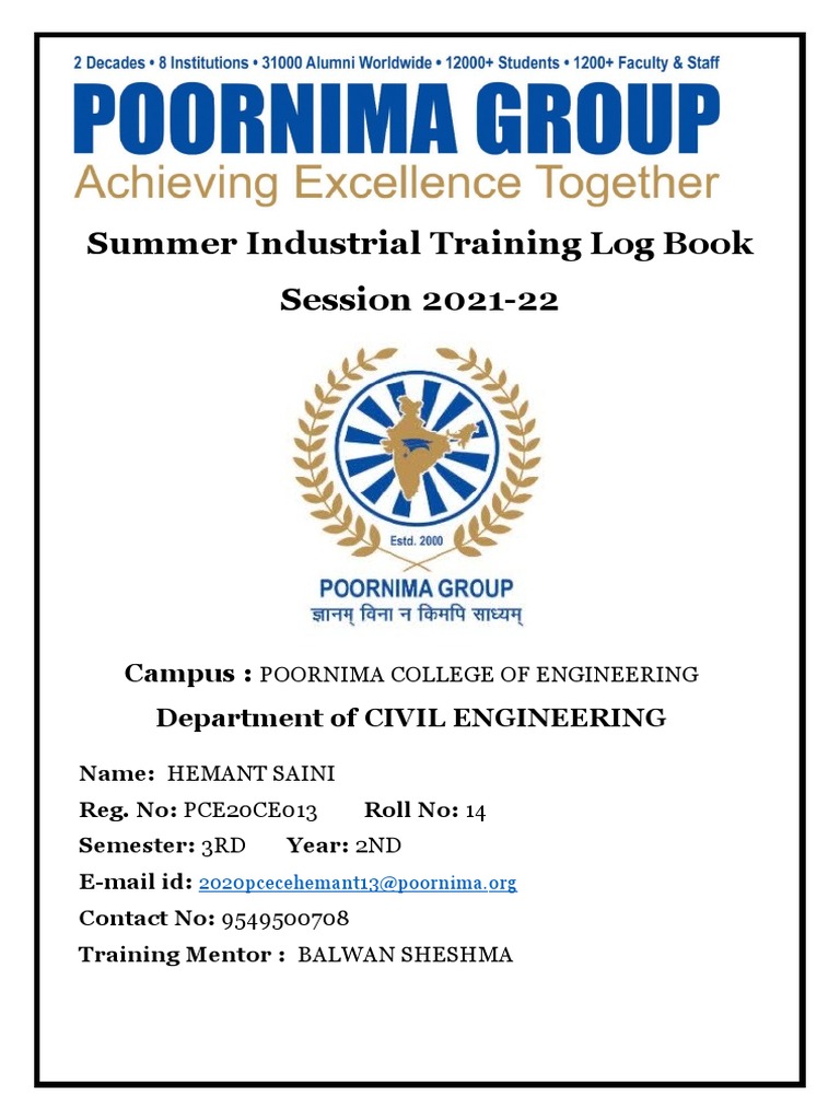 Hemant Saini's Civil Engineering Log | PDF | Auto Cad | Information ...