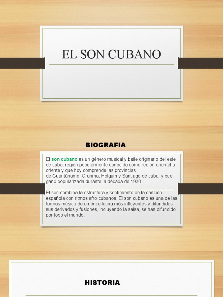 El Son Cubano | PDF | Musica Latinoamericana | Musica cubana