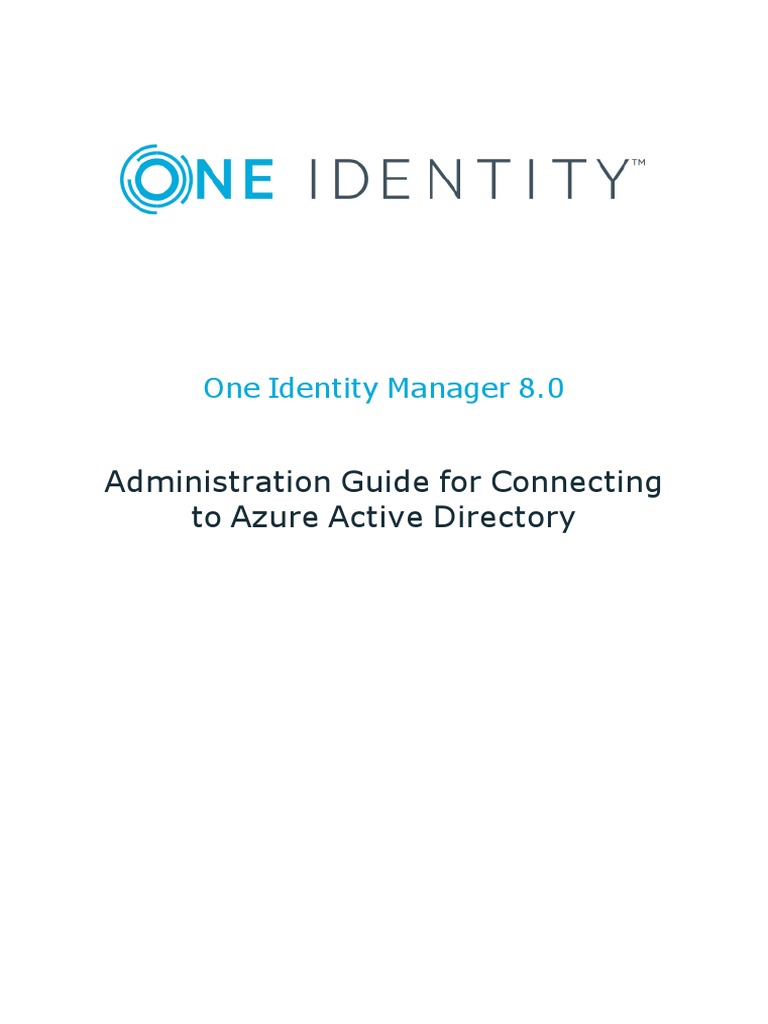 OneIM AzureActiveDirectory Administration | PDF | Active Directory | Databases