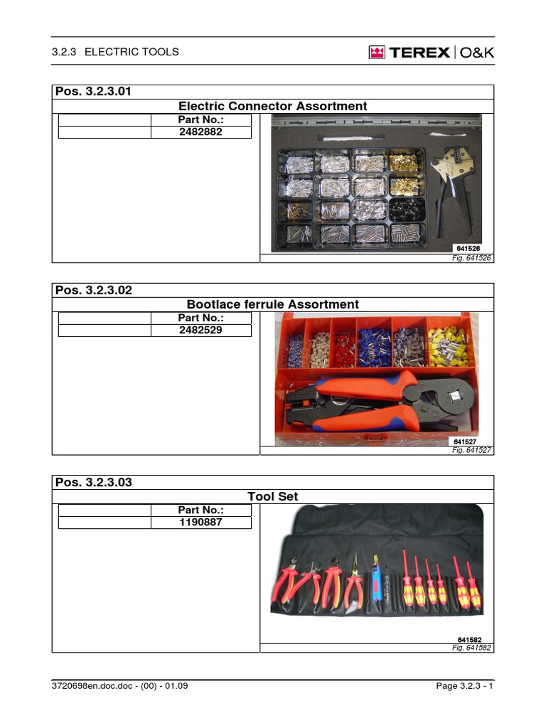 Pos. 3.2.3.01 Electric Connector Assortment | PDF | Electric Power ...