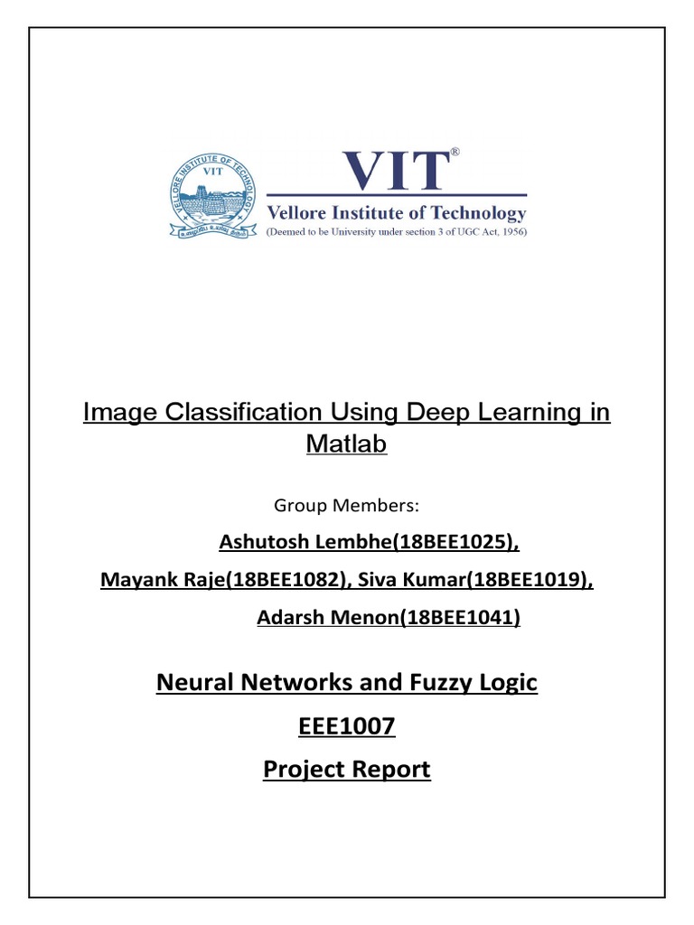 Neural Network Project Report. | PDF | Artificial Neural Network ...
