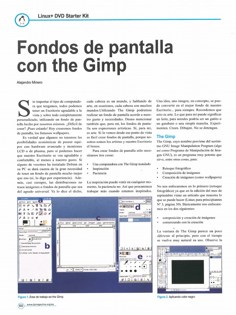 Fondos de Pantalla Con Gimp | PDF