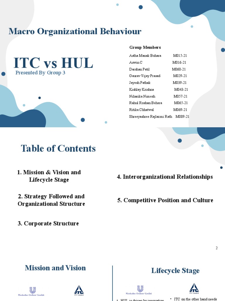 ITC Vs HUL | PDF | Business | Economies