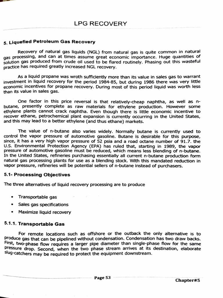 Transportable Gas: LPG Recovery | Download Free PDF | Distillation ...