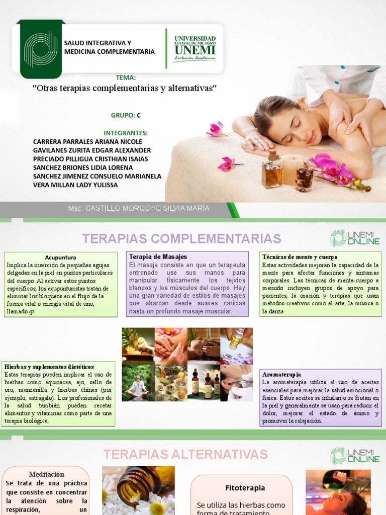 Terapias Complementarias y Alternativas | PDF | Medicina alternativa ...