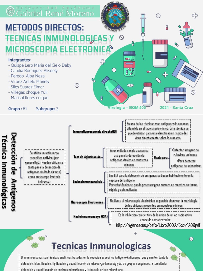 Metodos Directos - Tecnicas Inmunologicas y Microscopia Elesctronica ...