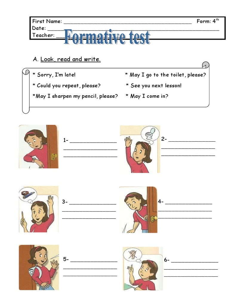 Formative Worksheet | PDF