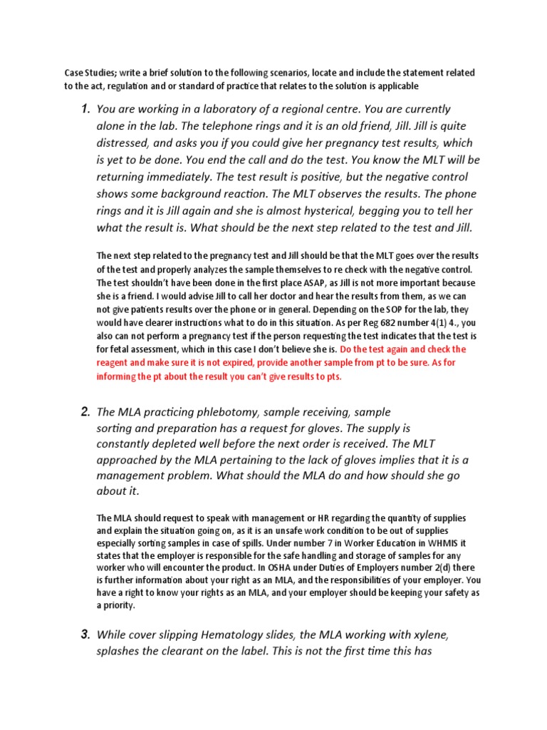 Case Studies | PDF | Medical Record | Laboratories