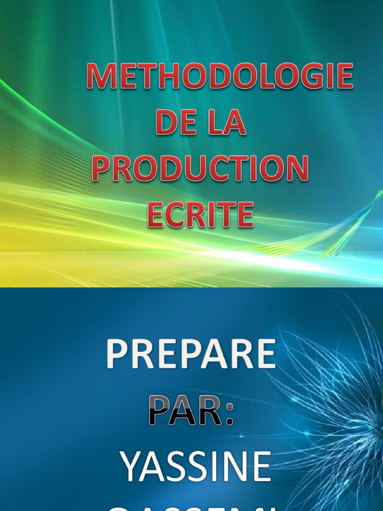 Expression Ecrite Methodologie | PDF | Sujet (Grammaire) | Genre grammatical