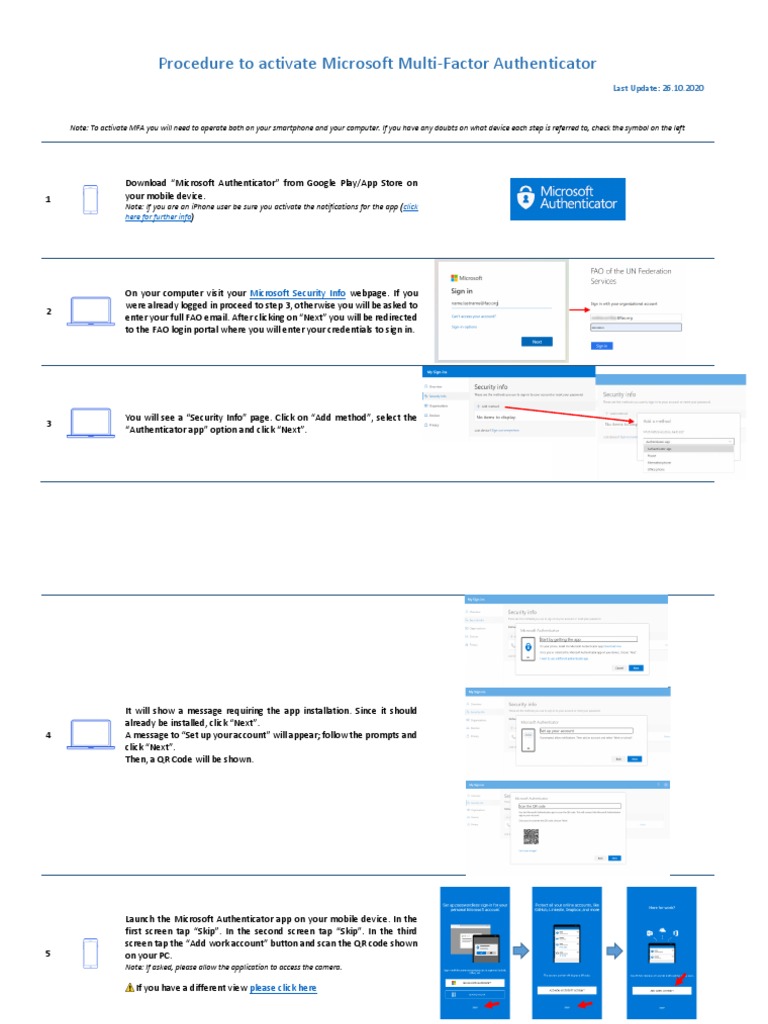 How To Activate MFA - Multi-Factor Authentication | PDF | Mobile App | Ios