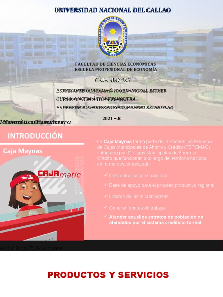 Anicama Caja Maynas Matefi | PDF | Interés | Amortización (Negocio)