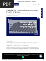 Pipe Stacking | PDF | Bending | Pipe (Fluid Conveyance)