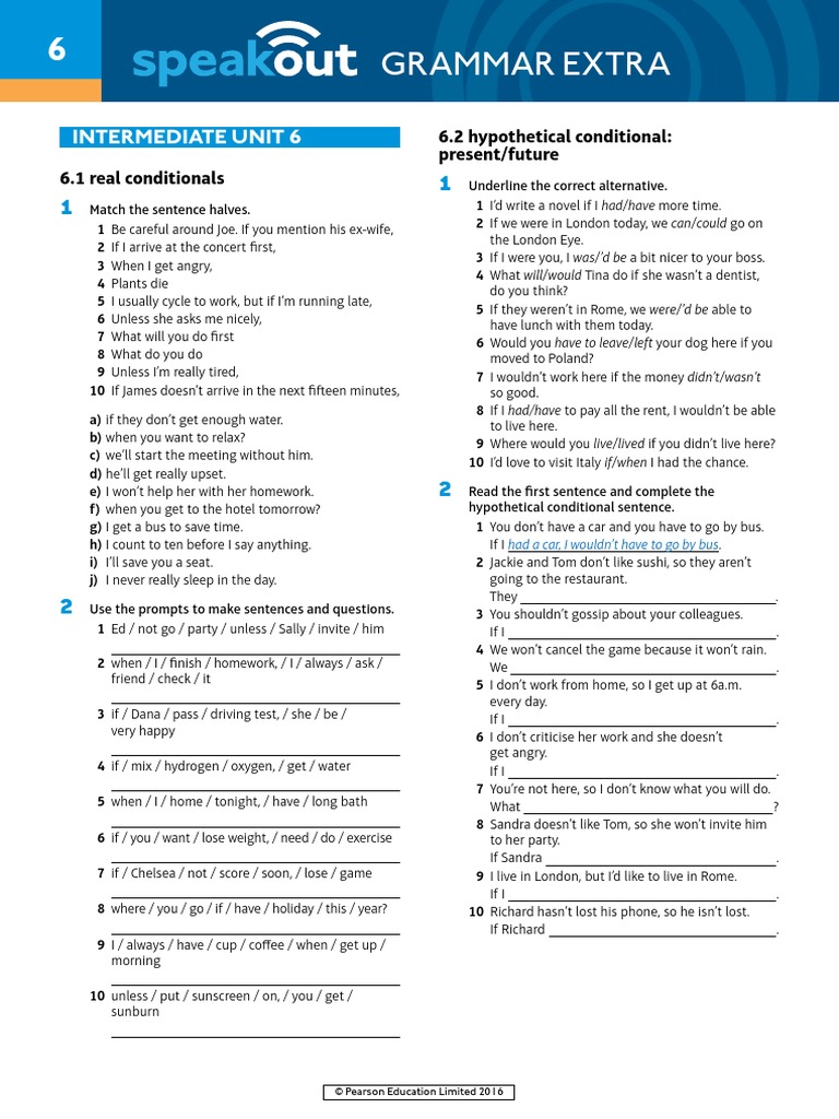 Speakout Grammar Extra Intermediate Unit 6 | PDF