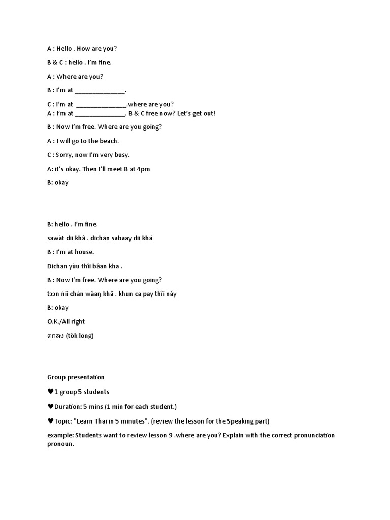 Dialog Where Are Going | PDF | Language Arts & Discipline