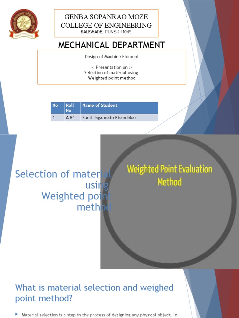 Weighted Point Method for Material Selection | PDF | Steel | Alloy
