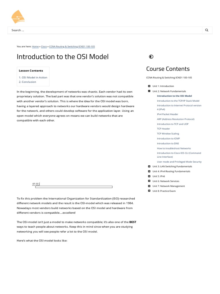 Introduction To The OSI Model | Descargar gratis PDF | Osi Model ... Introduction To The OSI Model | Descargar gratis PDF | Osi Model ...