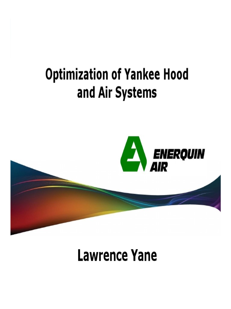 Optimization of Yankee Hood and Air Systems: Lawrence Yane | PDF ...
