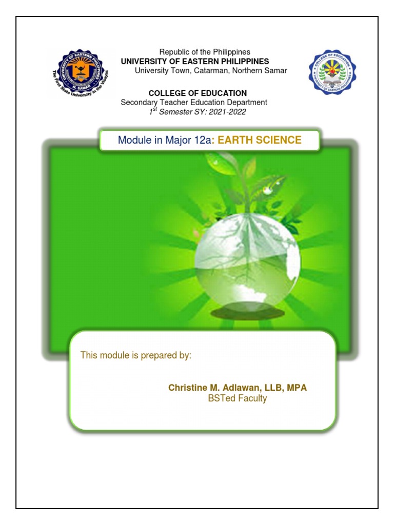 Module 5 - The Changing Earth | PDF | Volcano | Soil