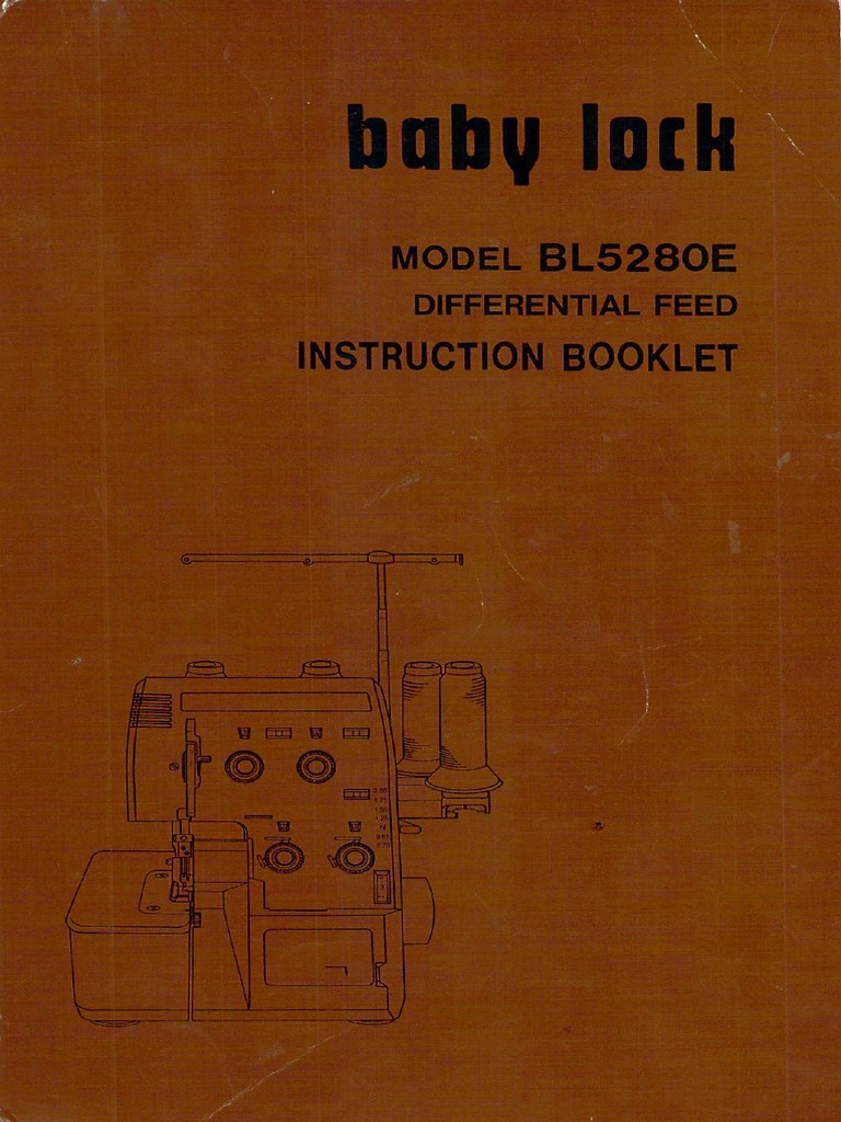 Baby Lock Bl5280e | PDF