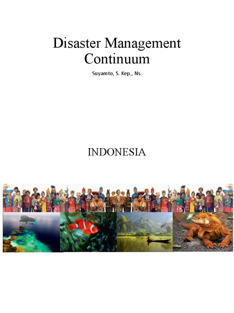 Disaster Management Continuum | PDF