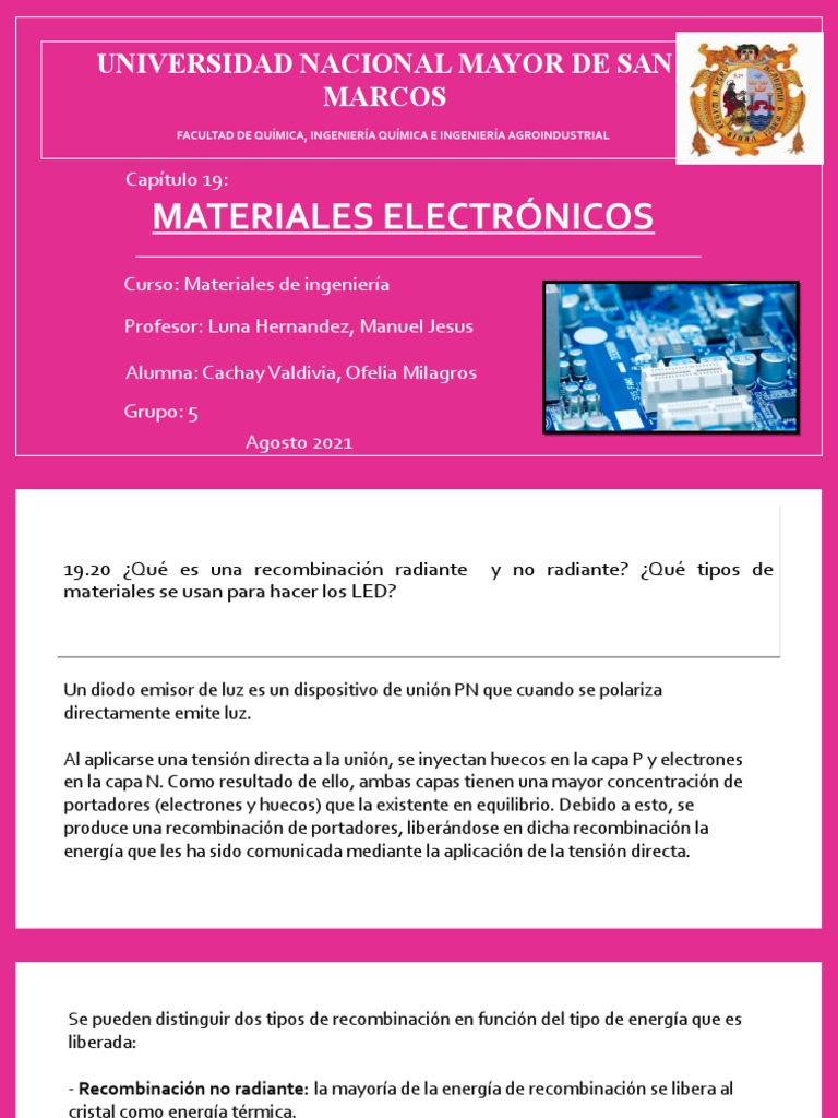 Capitulo 19 - Materiales Electronicos | PDF