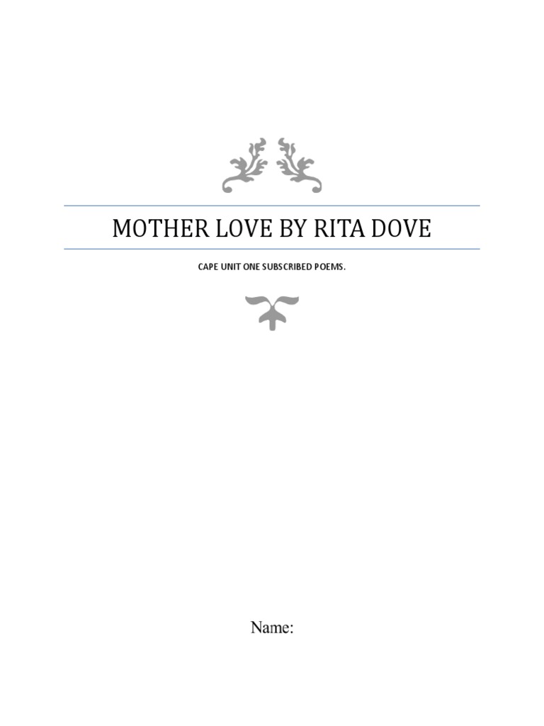 0 - Rita Dove Poems | PDF