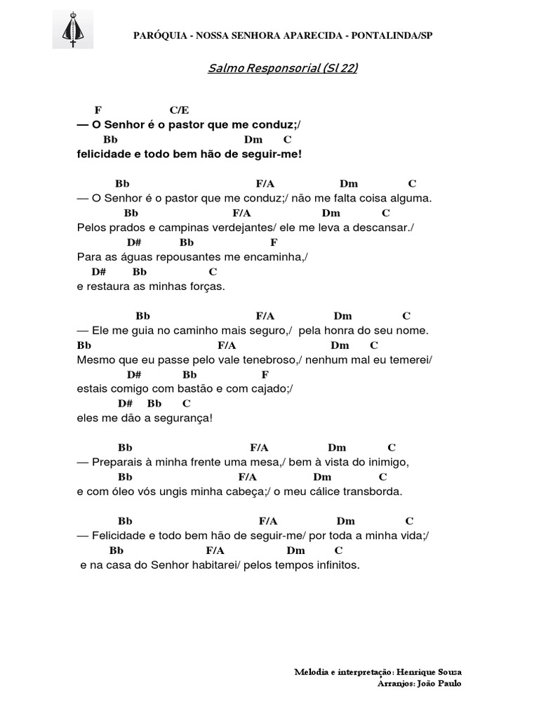 Salmo Responsorial (SL 22) | PDF