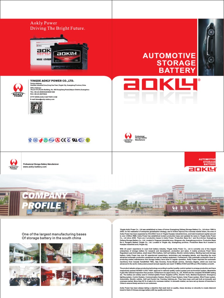 Auto Lead Acid Battery Catalogue | PDF | Electrical Engineering ...