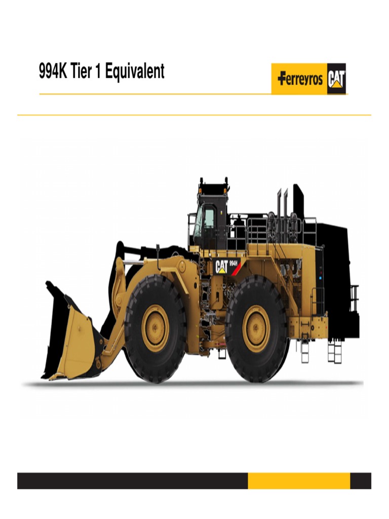 Comparativo 994K Vs 994H V1 | PDF | Truck | Elevator