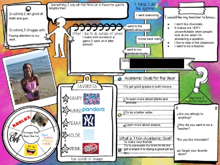 Student Example All About Me | PDF