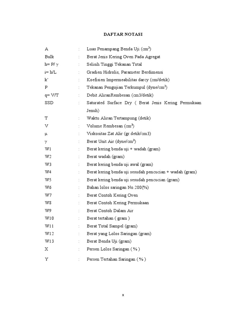 8.DAFTAR NOTASI Dan Singkatan Hasil | PDF