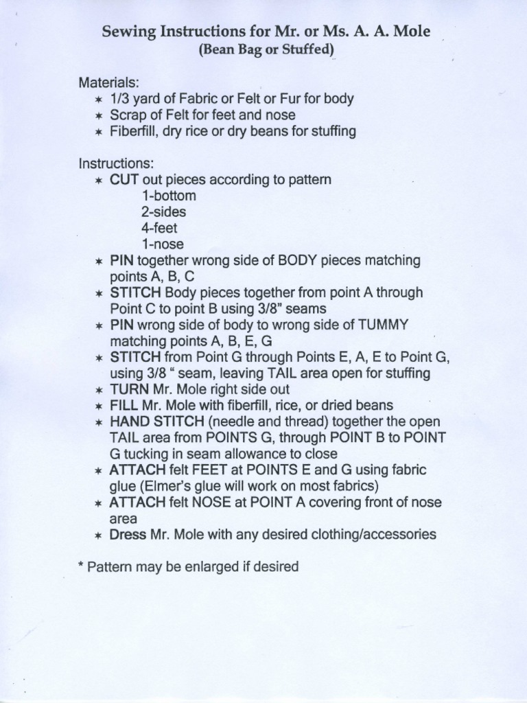 Mole Day Patterns | PDF